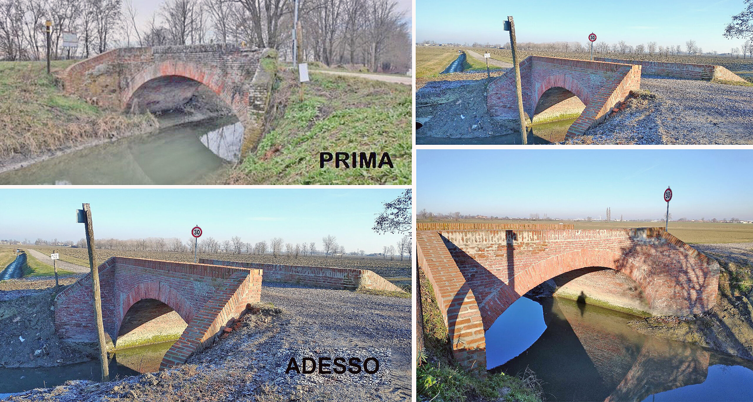 Rivarolo del Re, ponte di San Remigio del '700 rimesso in sesto ...