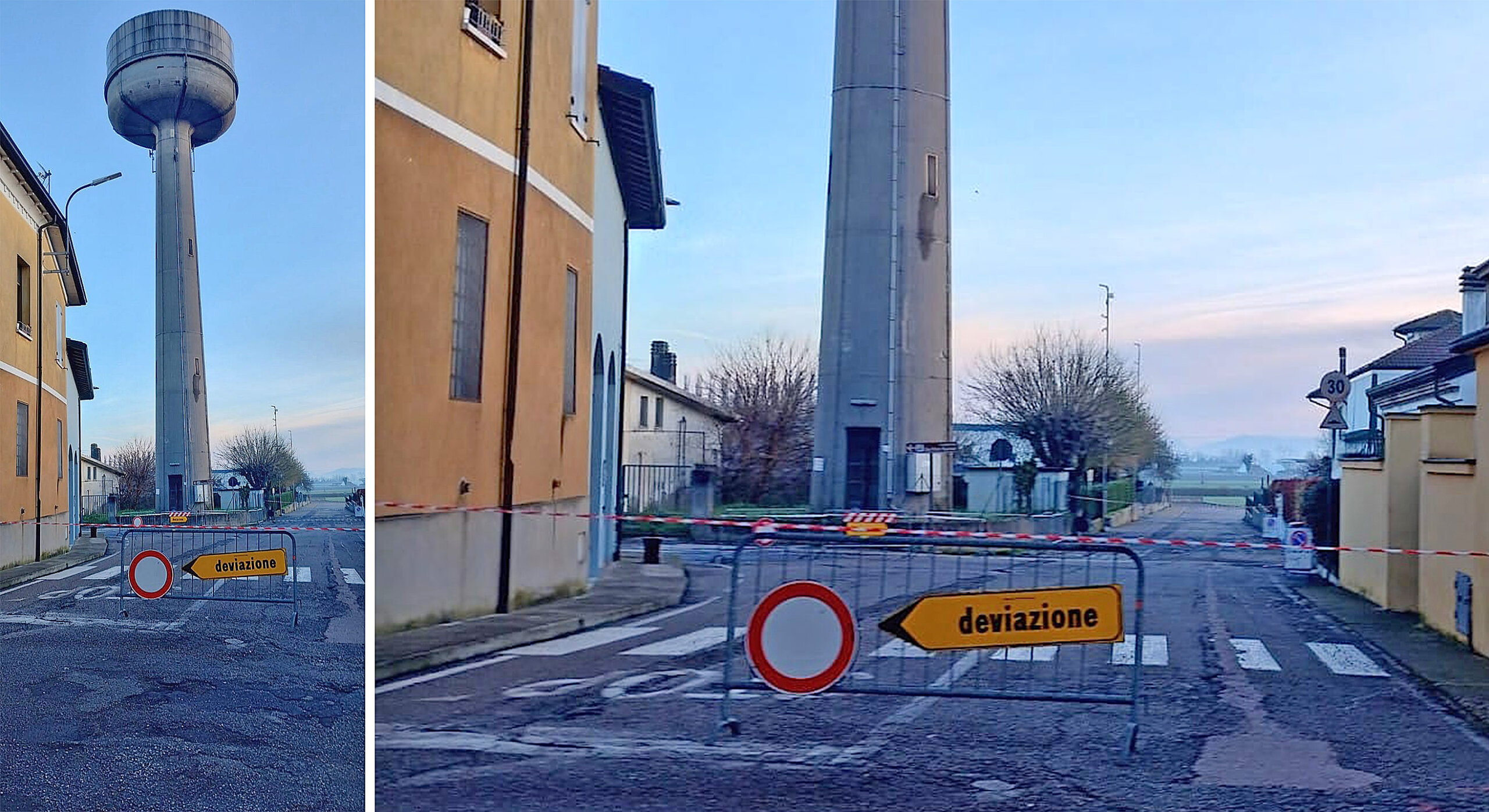 Caduta calcinacci dall'Acquedotto a Bozzolo arrivano vigili del fuoco ...